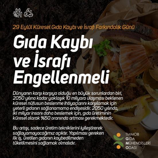 GIDAMO: GIDA KAYBI ve İSRAFI ENGELLENMELİ | www.tmmob.org.tr